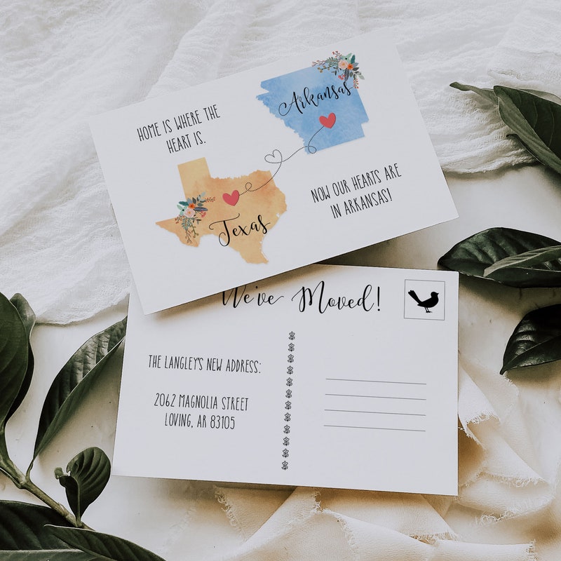New Address Card - Etsy