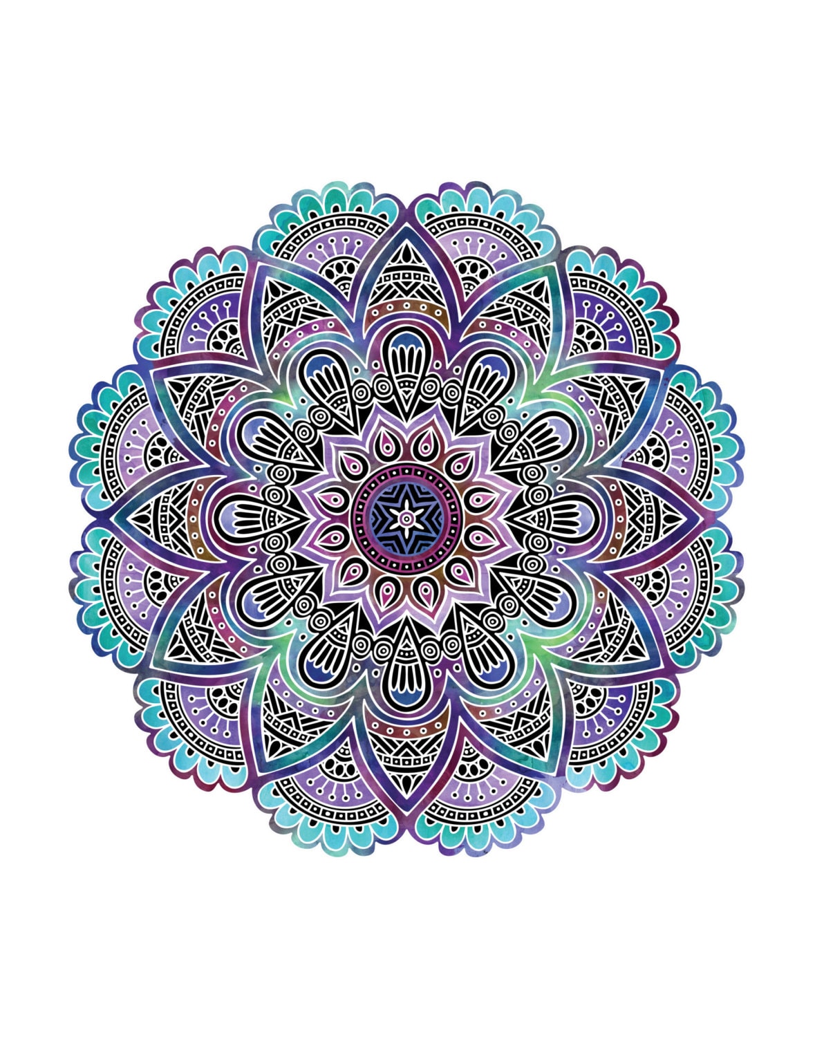 Mandala Print / Mandala Art / Gallery Wall Prints / Yoga Print | Etsy