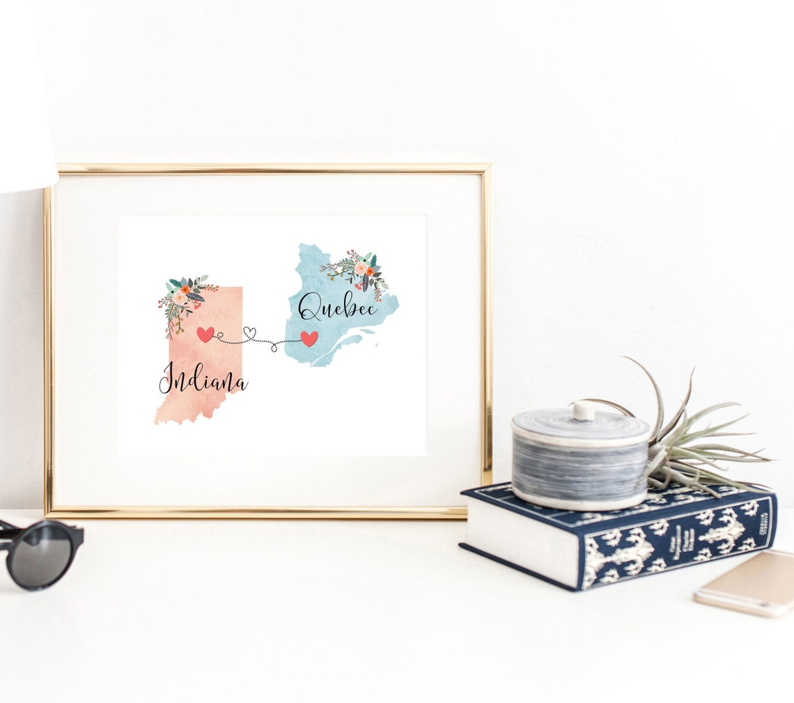 Indiana Quebec Wall Art / Indiana Quebec Print / Quebec Indiana Decor ...