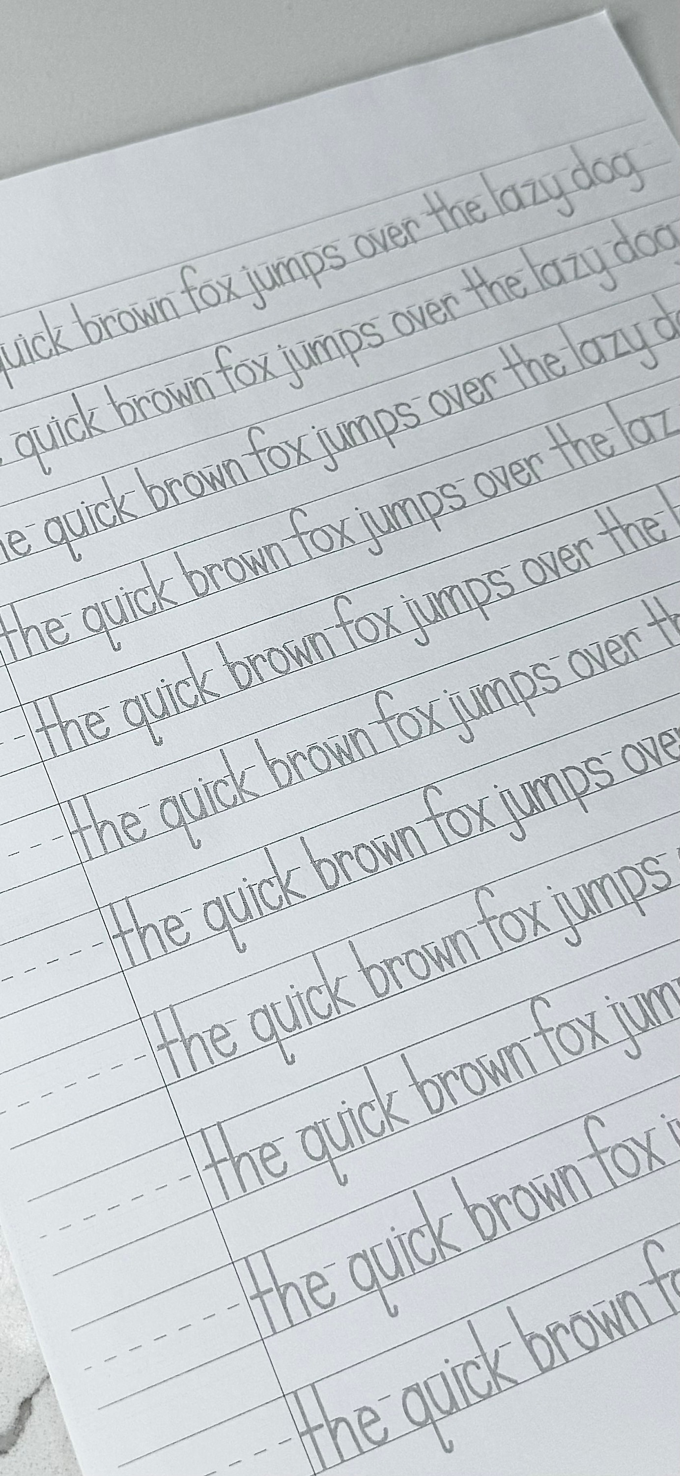 Handwriting Practice Sheet - Etsy