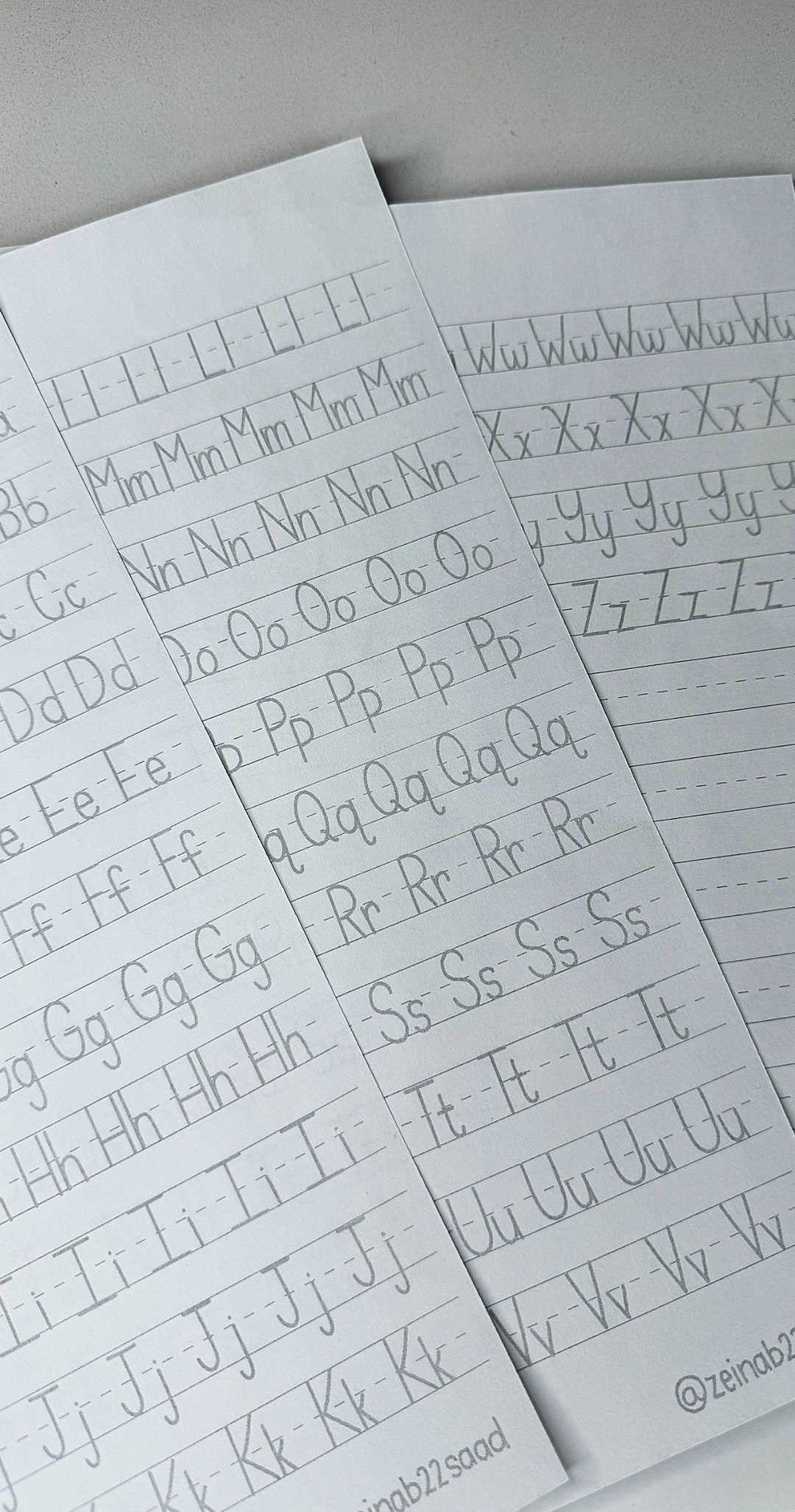 Handwriting Practice Sheet - Etsy