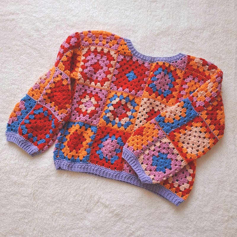 Granny Square Sweater - Etsy