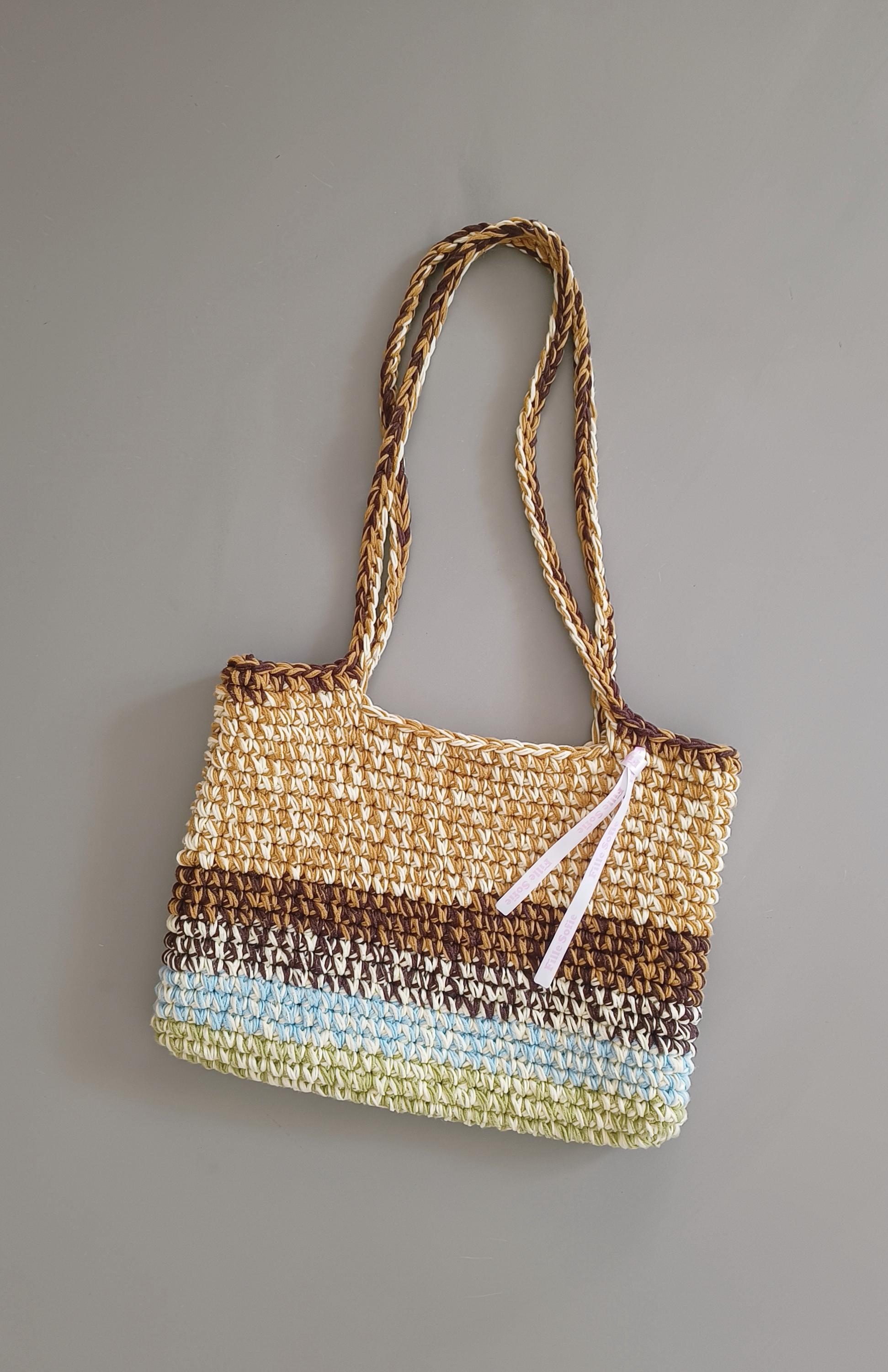 The Lucky Tote scrap Yarn Bag English Crochet Pattern PDF - Etsy