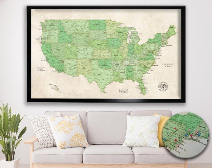 Dnd Real Life Map - North America (canada, USA, Mexico) - Etsy Canada