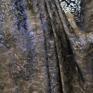Silk Rayon Devore’ in Mysterious Shades of Walnut, and Black. - Etsy