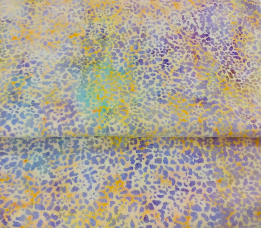 Vintage Cotton Flannel Bali Batik by Princess Mirah. Tangerine, Purple ...