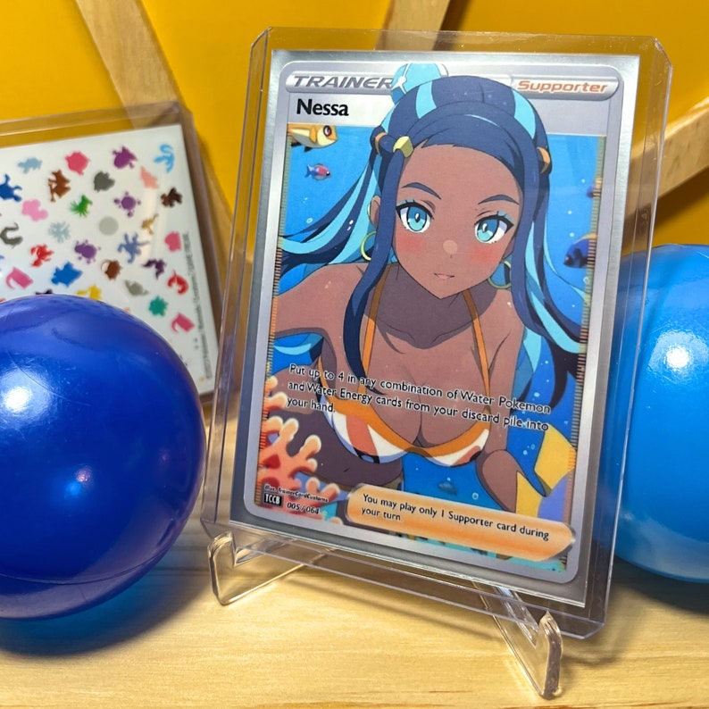 Nessa Custom Goddess Story Waifu Trainer Pokegirl Card - Etsy