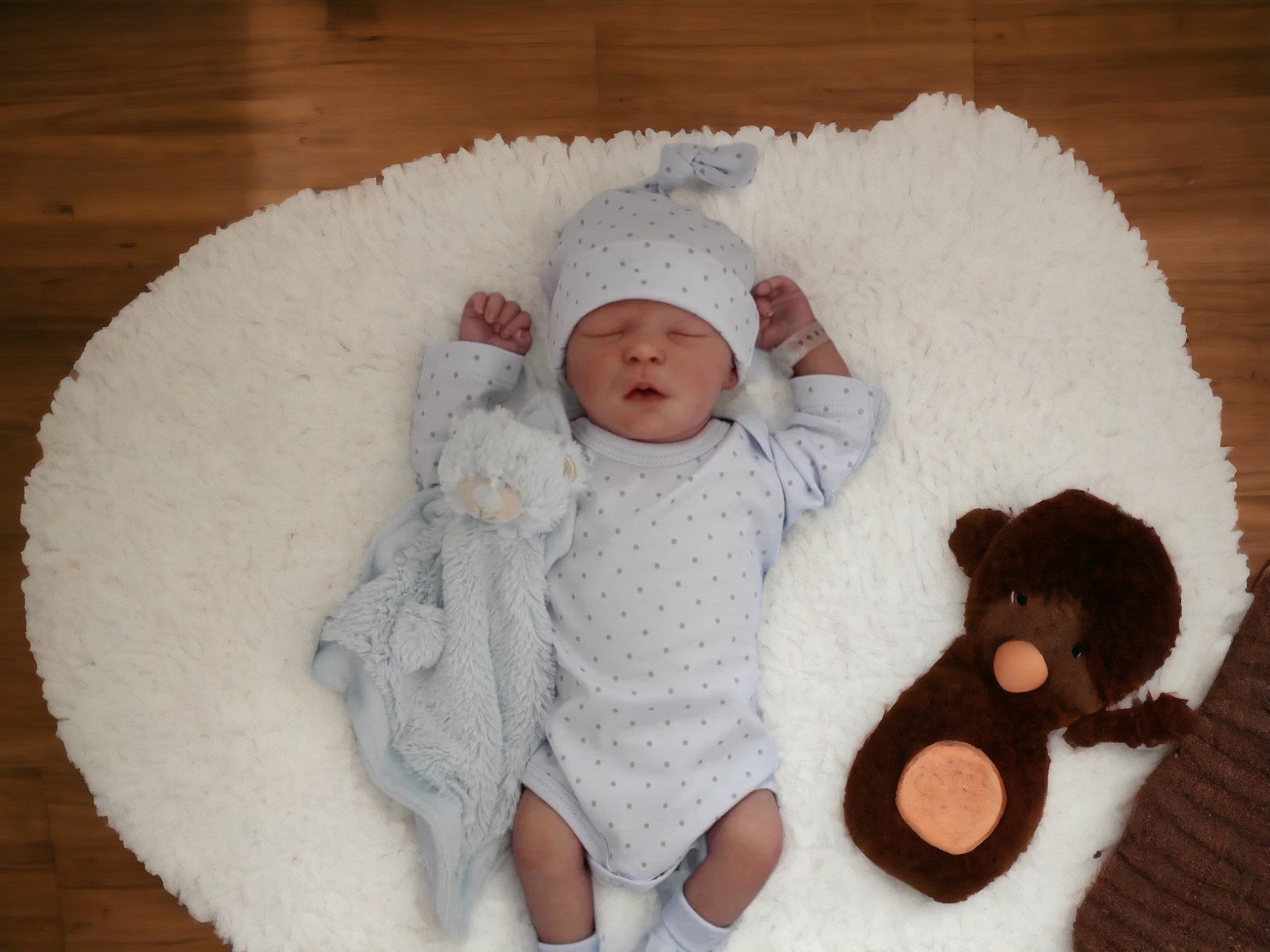 Lifelike Reborn Baby Doll Therapy Dolls 43CM Reborn Baby Doll Silicone ...