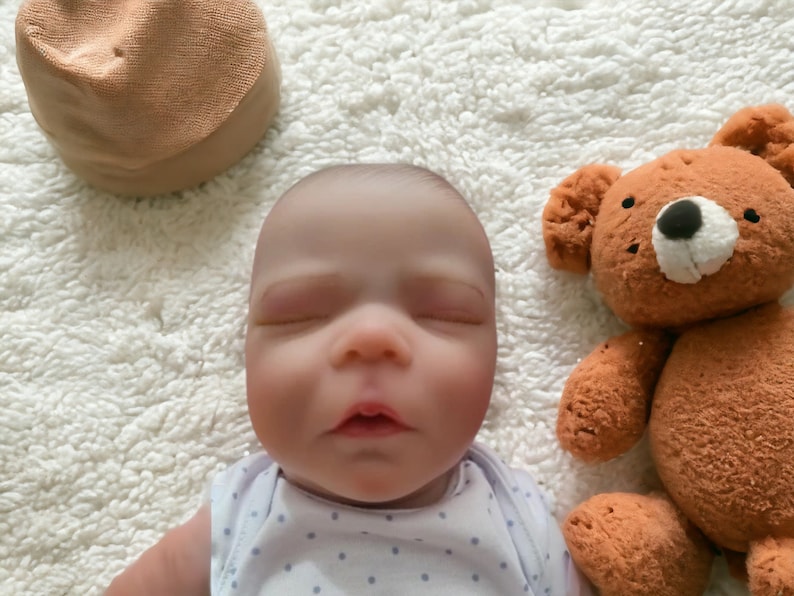 Lifelike Reborn Baby Doll Therapy Dolls 43CM Reborn Baby Doll Silicone ...