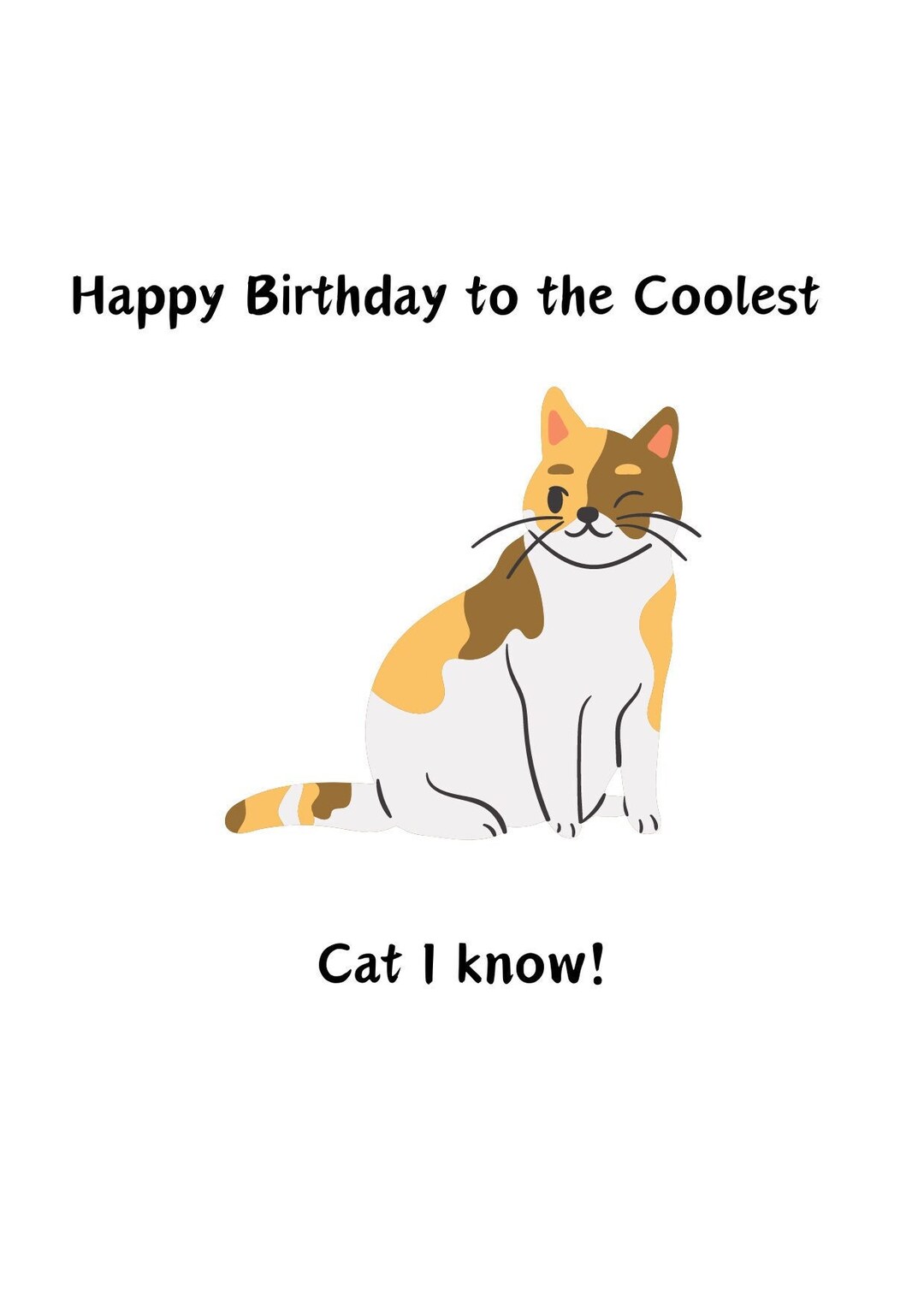 Digital Birthday Card/ Birthday Card/ Cats/ Cat-lover/ Cat Mom/ Love ...