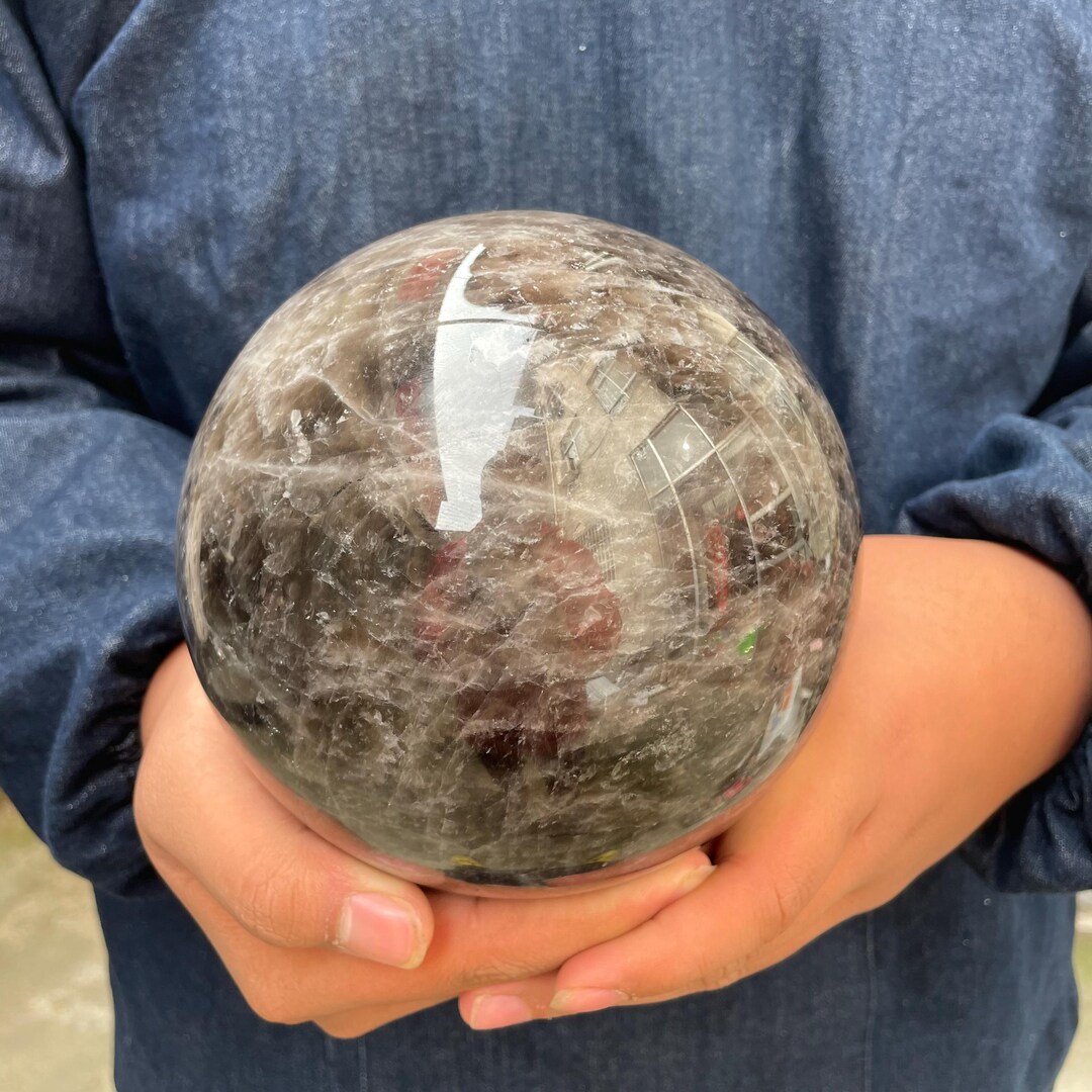 Giant Black Quartz Crystal Ball Magic Ball Divination, Increment ...