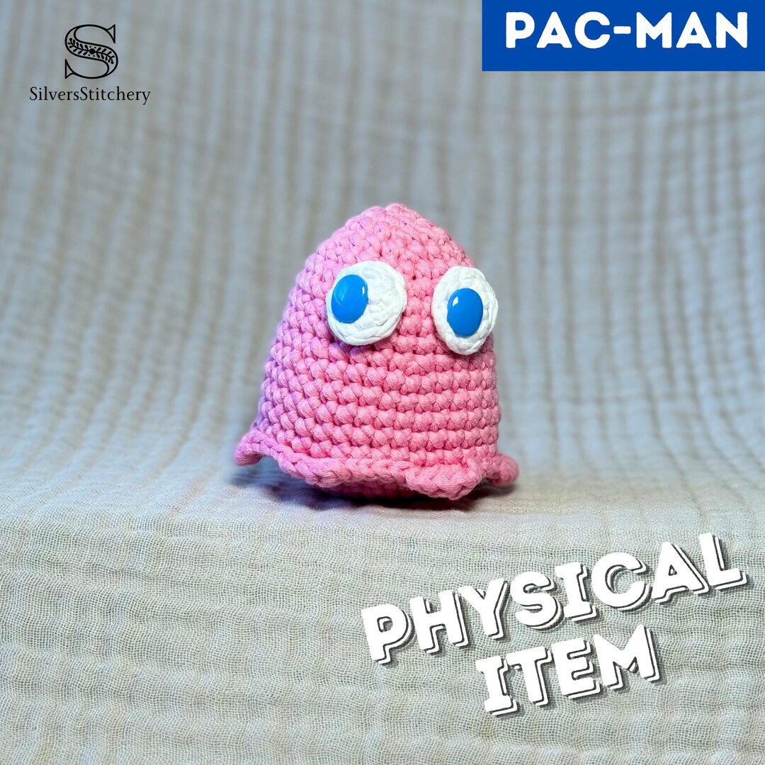 PHYSICAL ITEM Pinky the Ghost from the Woobles' Pac-man Collection - Etsy