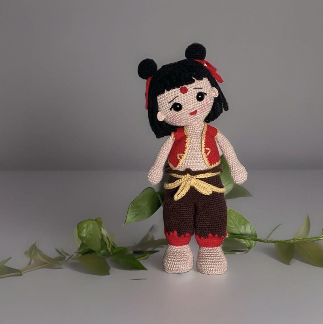 Nezha Doll Crochet Superhero Amigurumi Handmade - Etsy