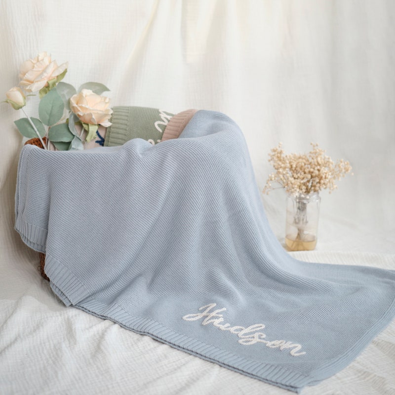 Embroidered Blanket - Etsy