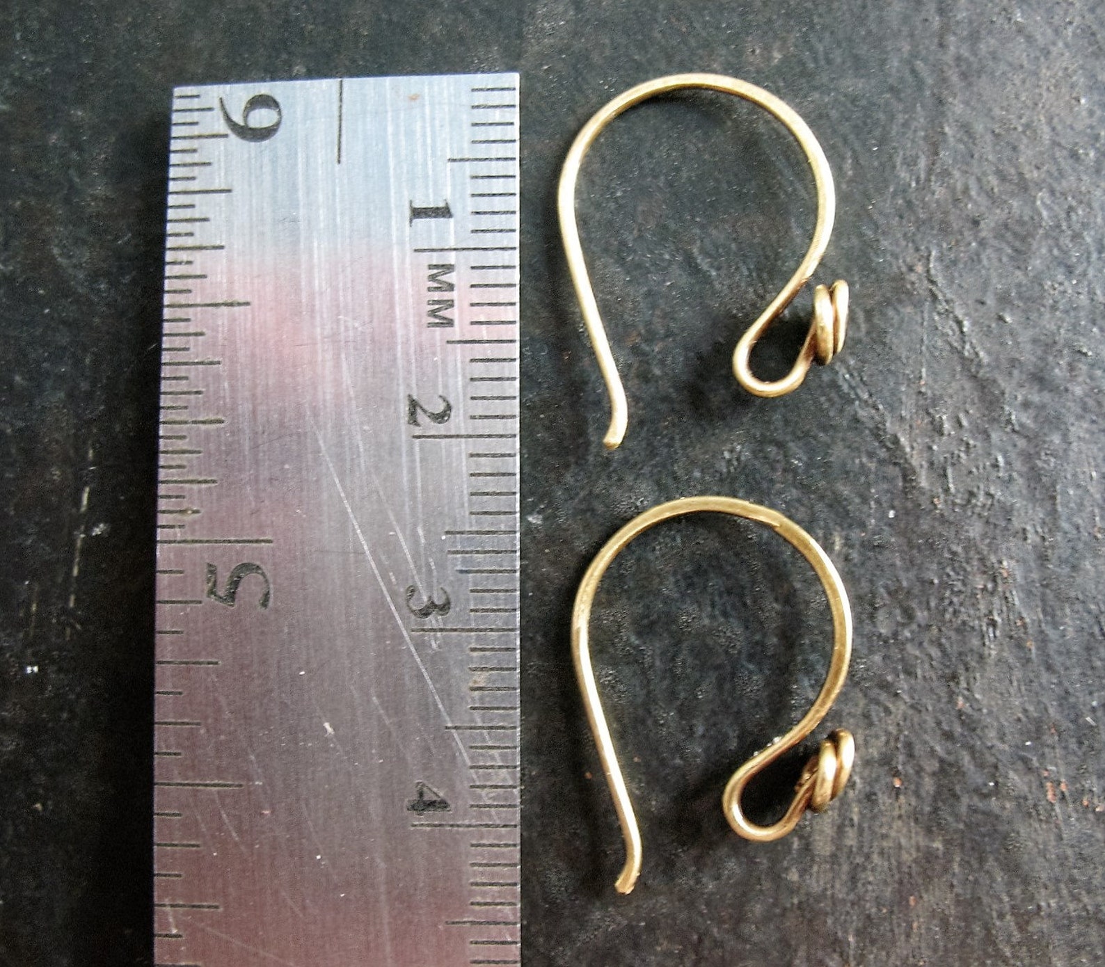Antiqued Brass Swirl Ear Wires 1 Pair 20 Gauge - Etsy