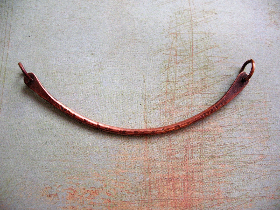 3 Inch 12 Gauge Antiqued Copper Notched Neck Bar 1 Piece - Etsy