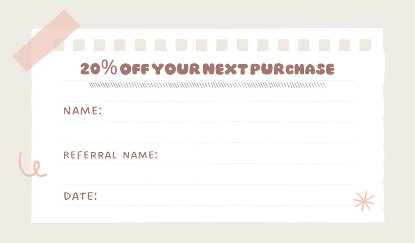 Bakery / Cafe Card [multifunctional Business Card / Referral Card ...