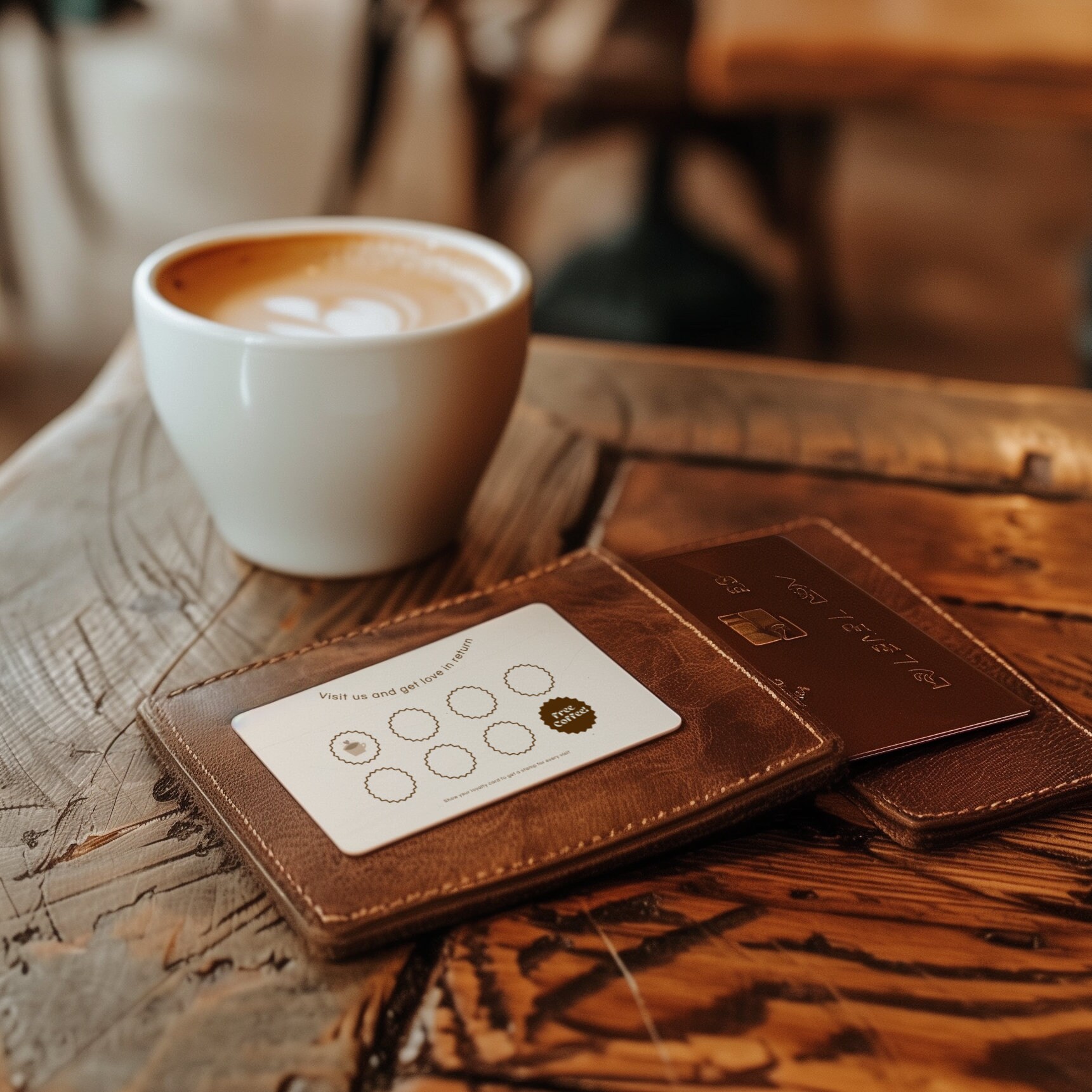 Cafe Business / Coffee Shop Customer Loyalty Cards + Stamp Card ...