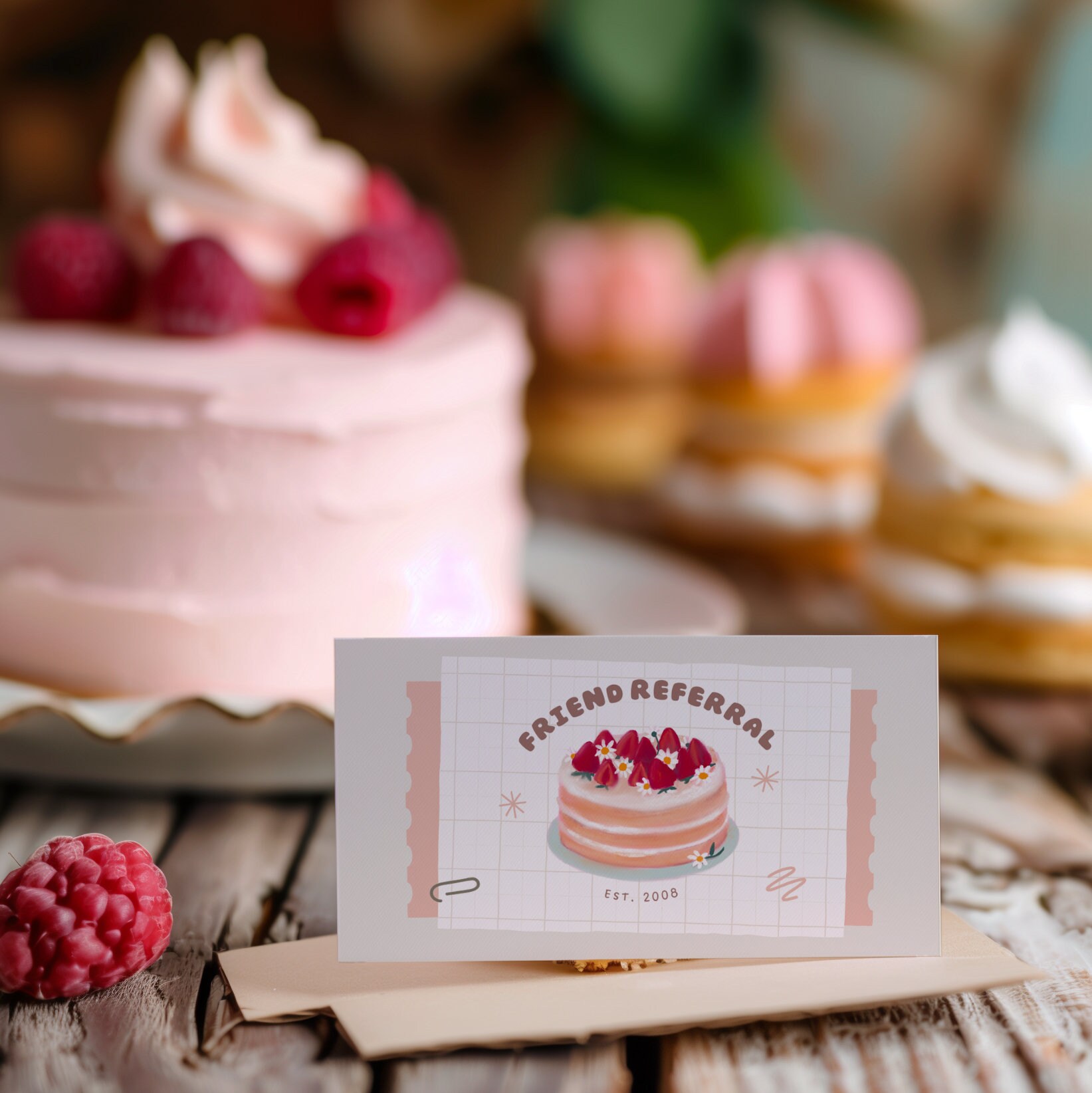Bakery / Cafe Card [multifunctional Business Card / Referral Card ...