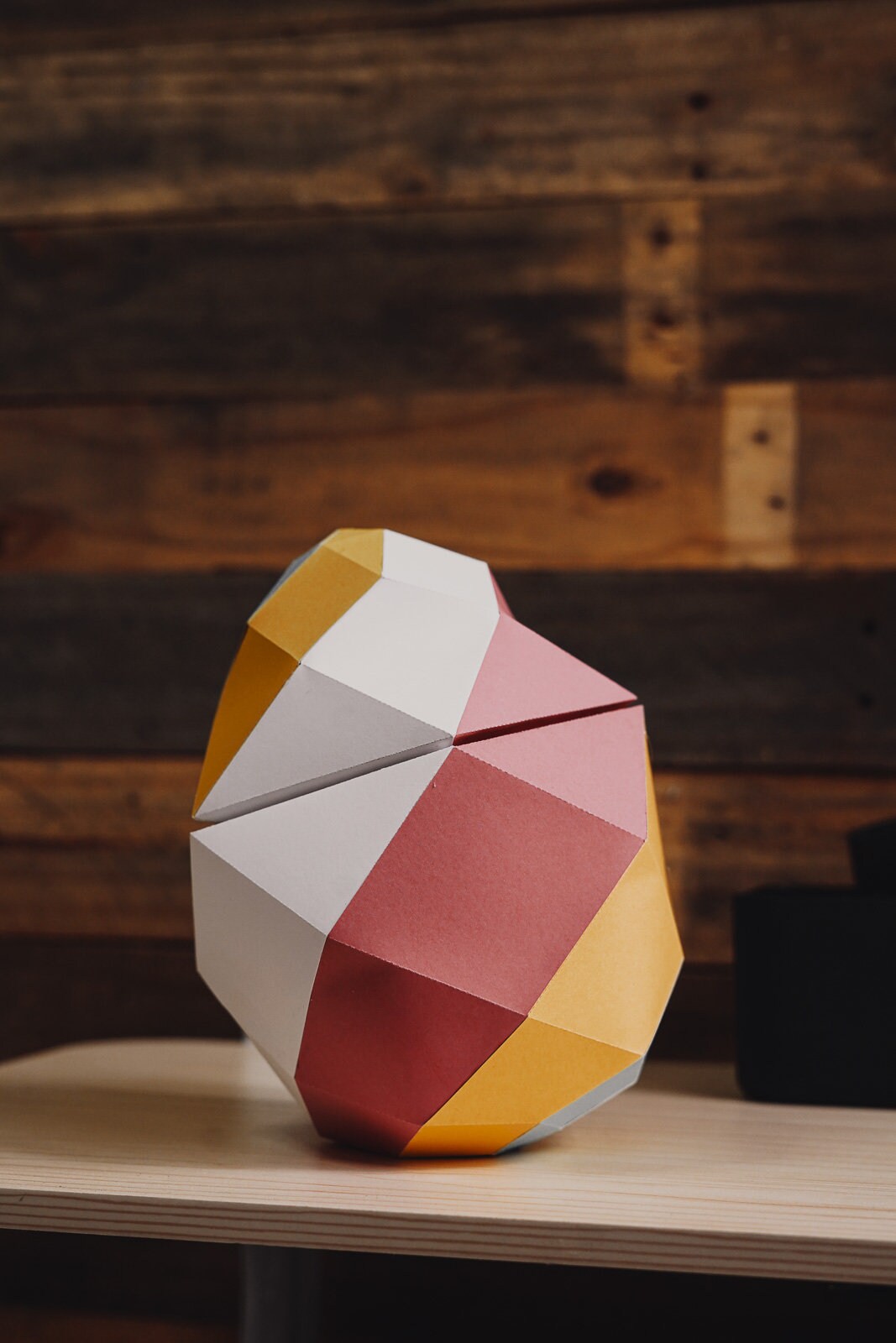 Low Poly Egg Box 3D Papercraft PDF, SVG Template for Creating 3D Egg ...