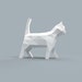 Low Poly Cat 3D Papercraft PDF, SVG Template for Creating 3D Cat, 3D ...