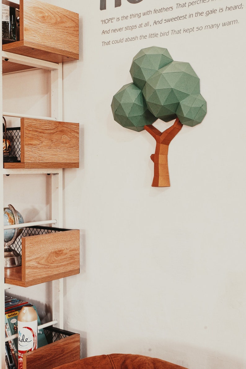 Tree Papercraft 3D, Low Poly Tree, Digital Template, Poly Paper 3d, SVG ...