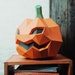 Pumpkin Papercraft Low Poly, Digital Template, 3D Pumpkin Poly Paper ...