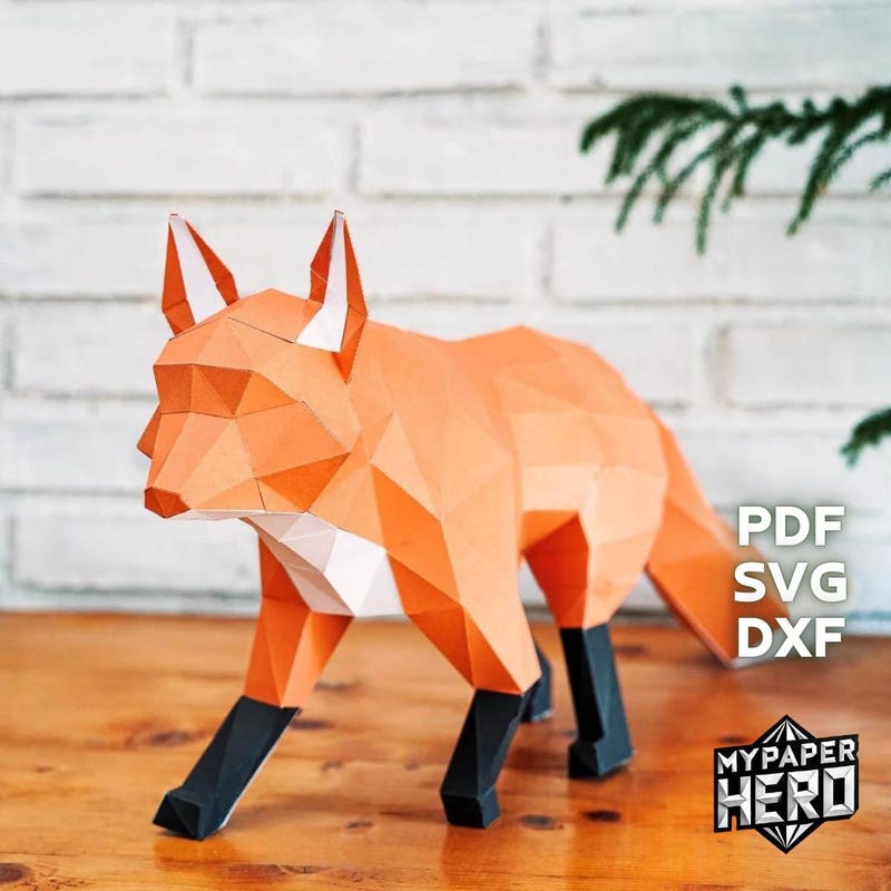 Fox Papercraft - Etsy