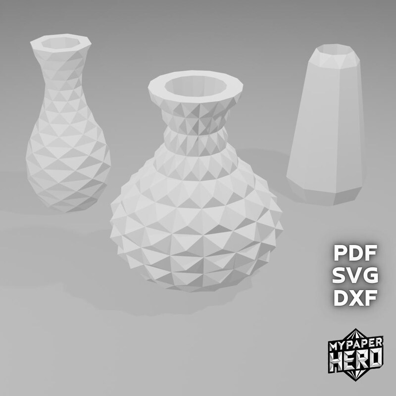 3d Origami Vase - Etsy