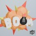 Papercraft Wall Art Boom 3D, Digital Template, Low Poly Boom 3D ...