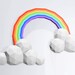 Papercraft Rainbow Cloud, Low Poly 3D, Digital Template, Low Poly Paper ...