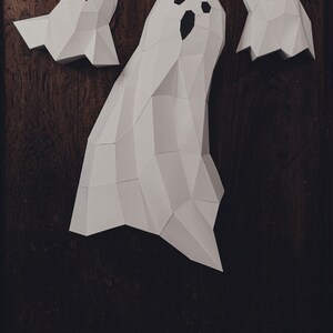 Ghosts Papercraft Low Poly, Digital Template, 3D Ghosts Poly Paper, DIY ...