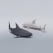 Sharks 3D Papercraft, Low Poly Sharks, Digital File Template, Shark 3d ...