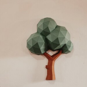 Tree Papercraft 3D, Low Poly Tree, Digital Template, Poly Paper 3d, SVG ...