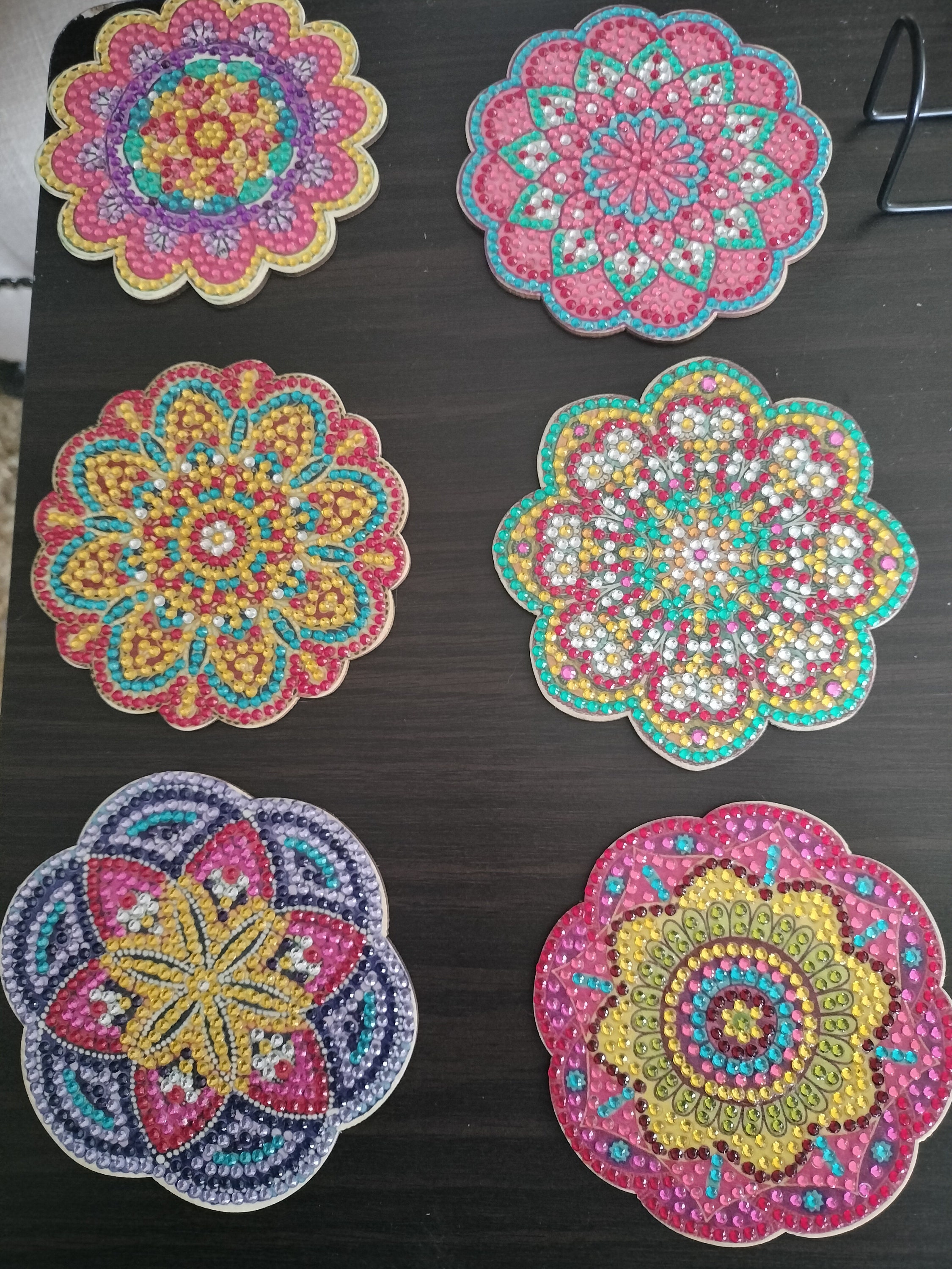 Six Beautiful Mandela Diamond Dot Coasters - Etsy
