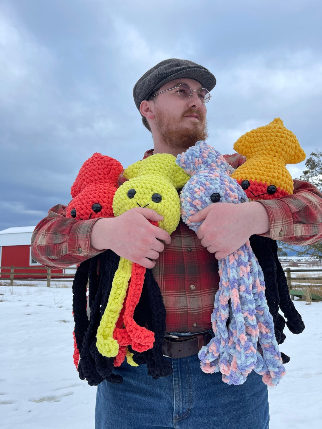 Emotional Support Plushie: Giant Squid - Etsy