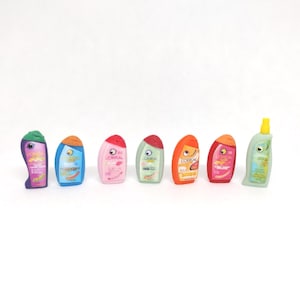 Miniature Kids' Shampoo, Conditioner & Detangler Bottles, 1:12 ...