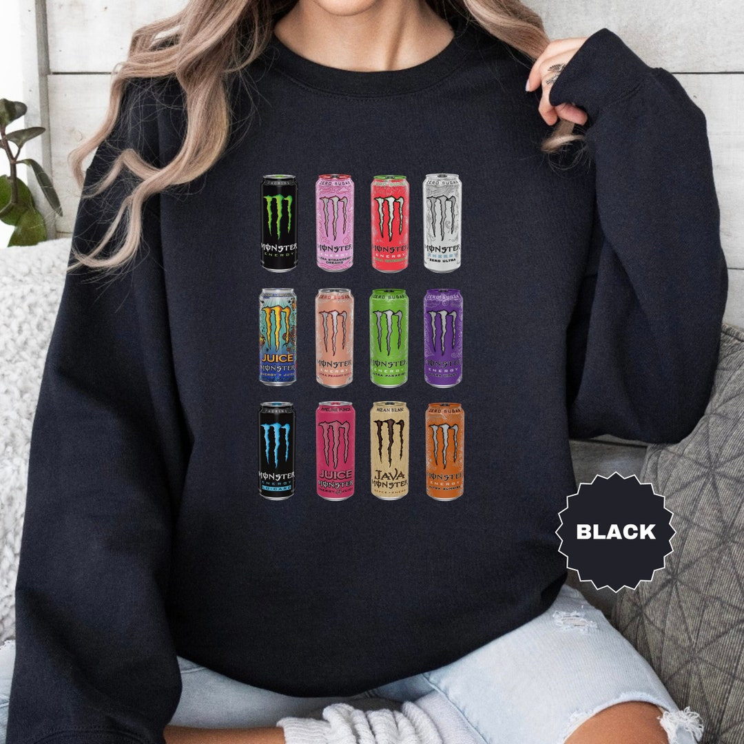 Monster Energy Sweatshirt, Monster Hoodie, Energy Drink Sweatshirt ...