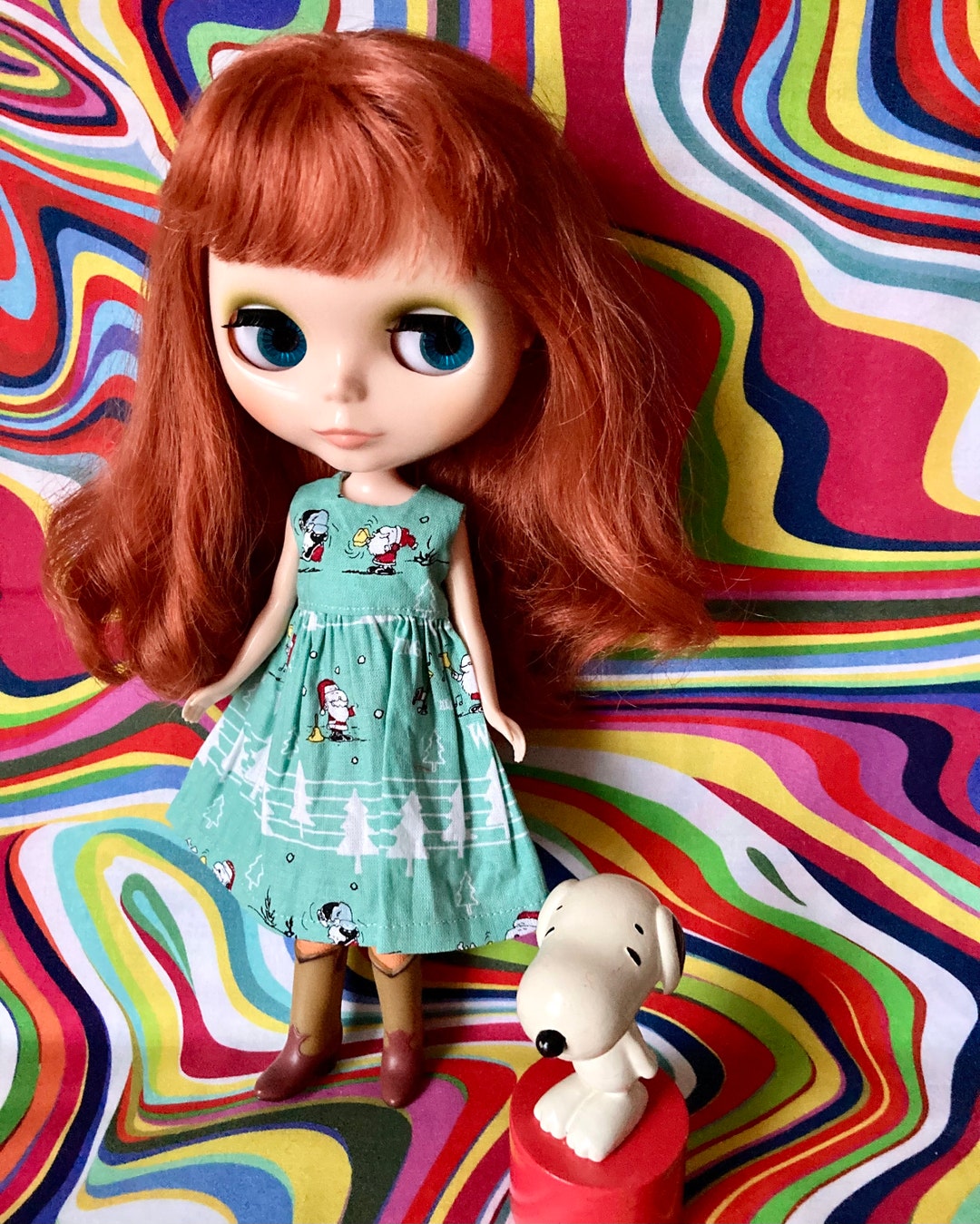 Last Chance Snoopy Christmas Dress for Blythe Doll. - Etsy