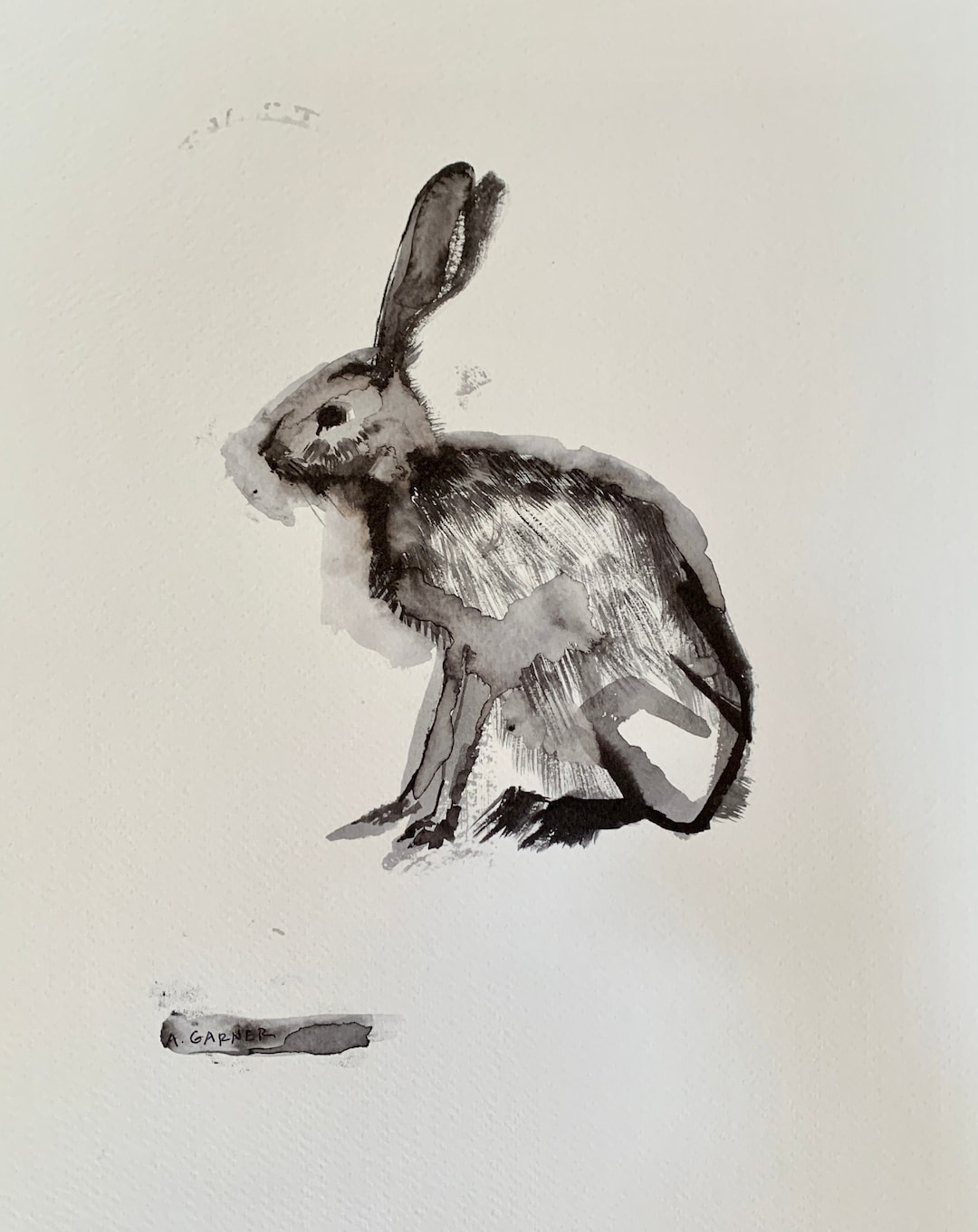 Hare 2 Watercolor by Angie Reed Garner - Etsy