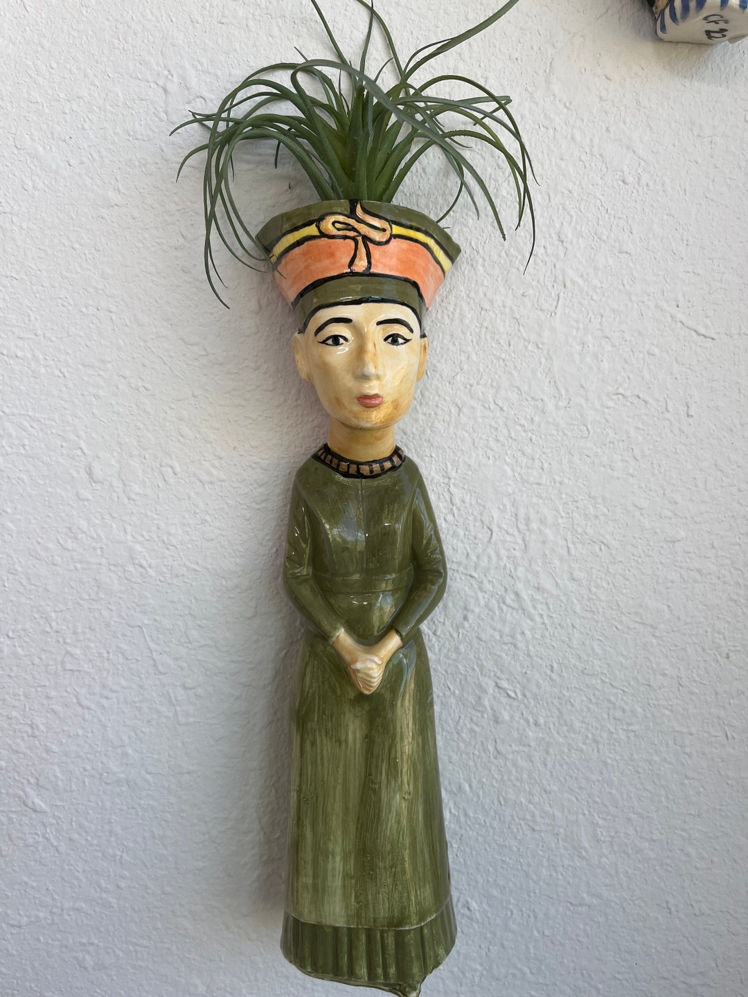Tall Neff Wall Doll and Air Plant Holder - Etsy
