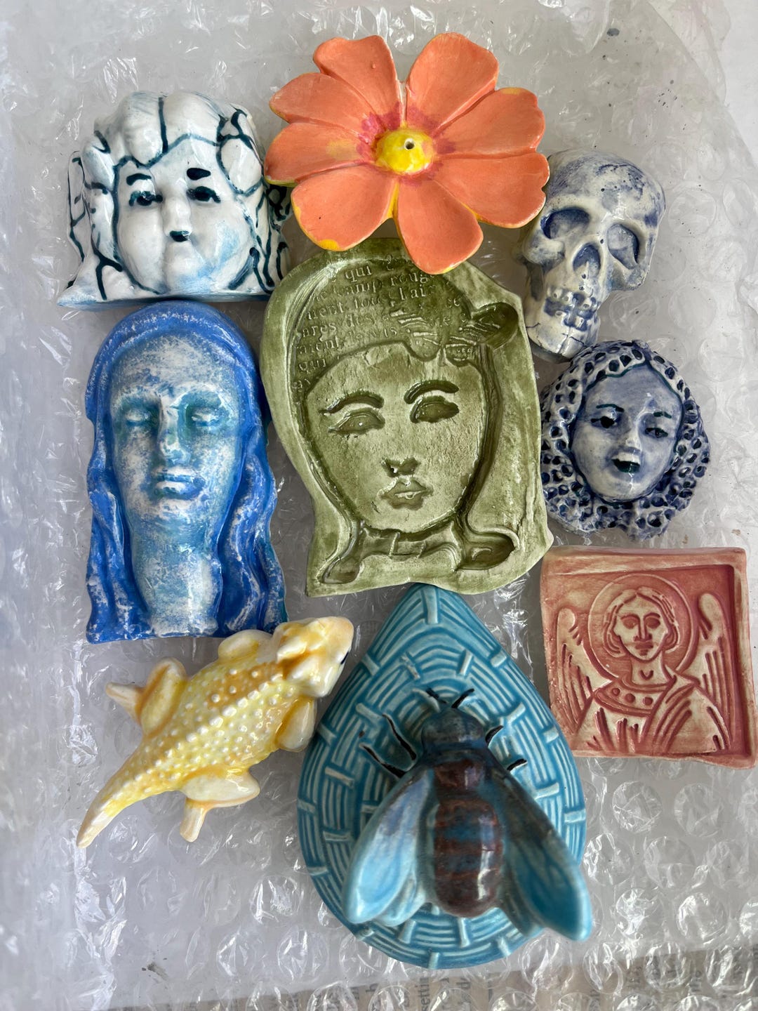 Ceramic Faces for Mosaics - Etsy