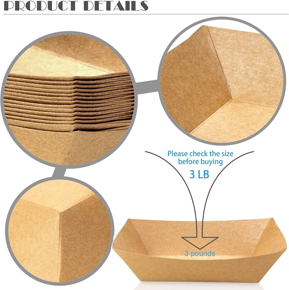 Paper Food Trays - 3 Lb Disposable Plaid Classy Red and White Paper ...