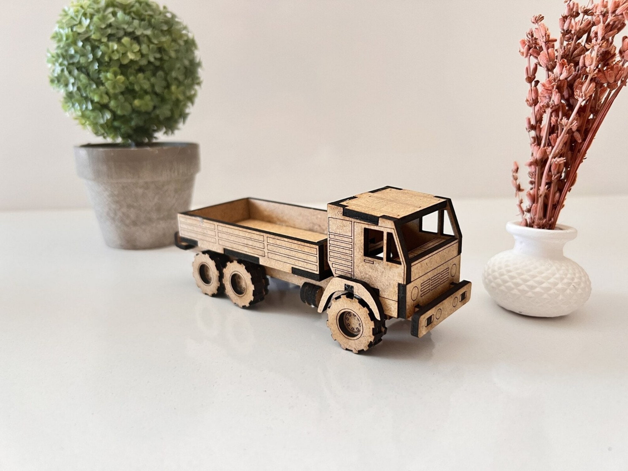 Pickup Truck Model Car Model Puzzle Laser Cut Display Vector Easy Cut ...