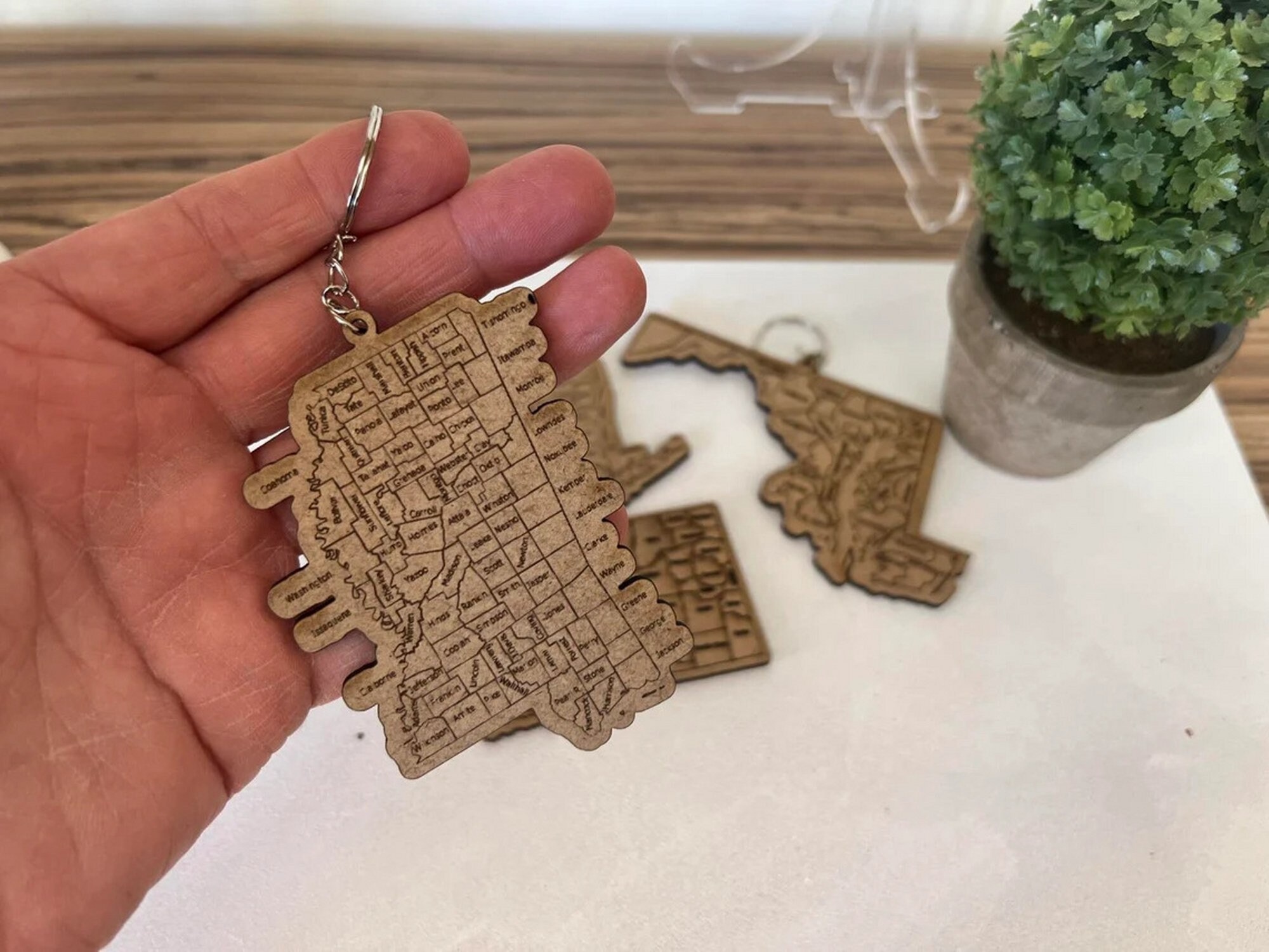 American Usa States Keychains SVG Bundle Laser Cut Files SVG Vector ...