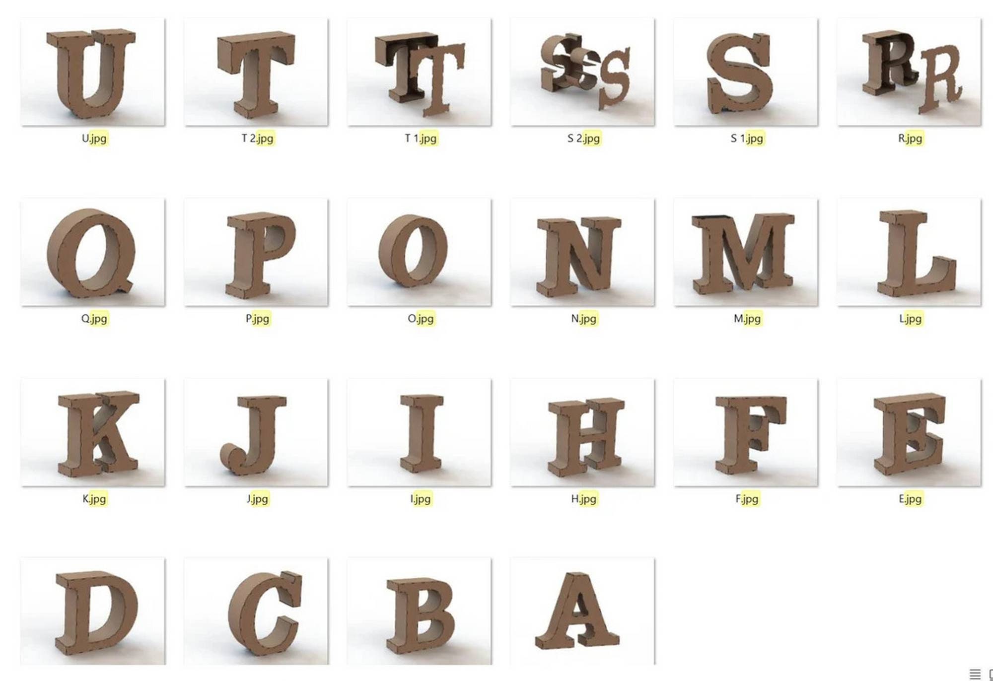 Alphabet Laser Cut 28 Letter Easy & Fast Box Sign Svg Dxf Glowforge ...