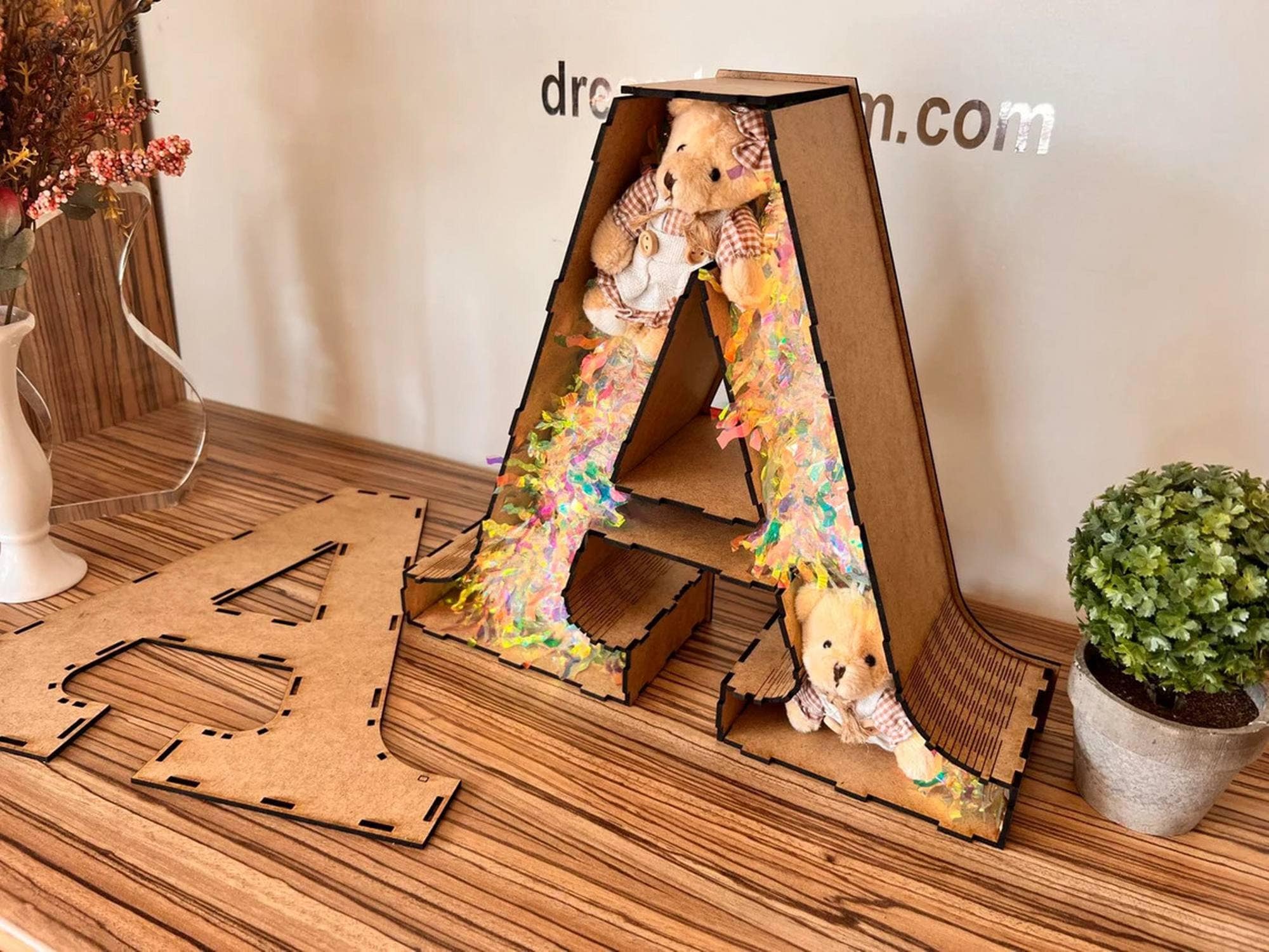 Alphabet Laser Cut 28 Letter Easy & Fast Box Sign Svg Dxf Glowforge ...