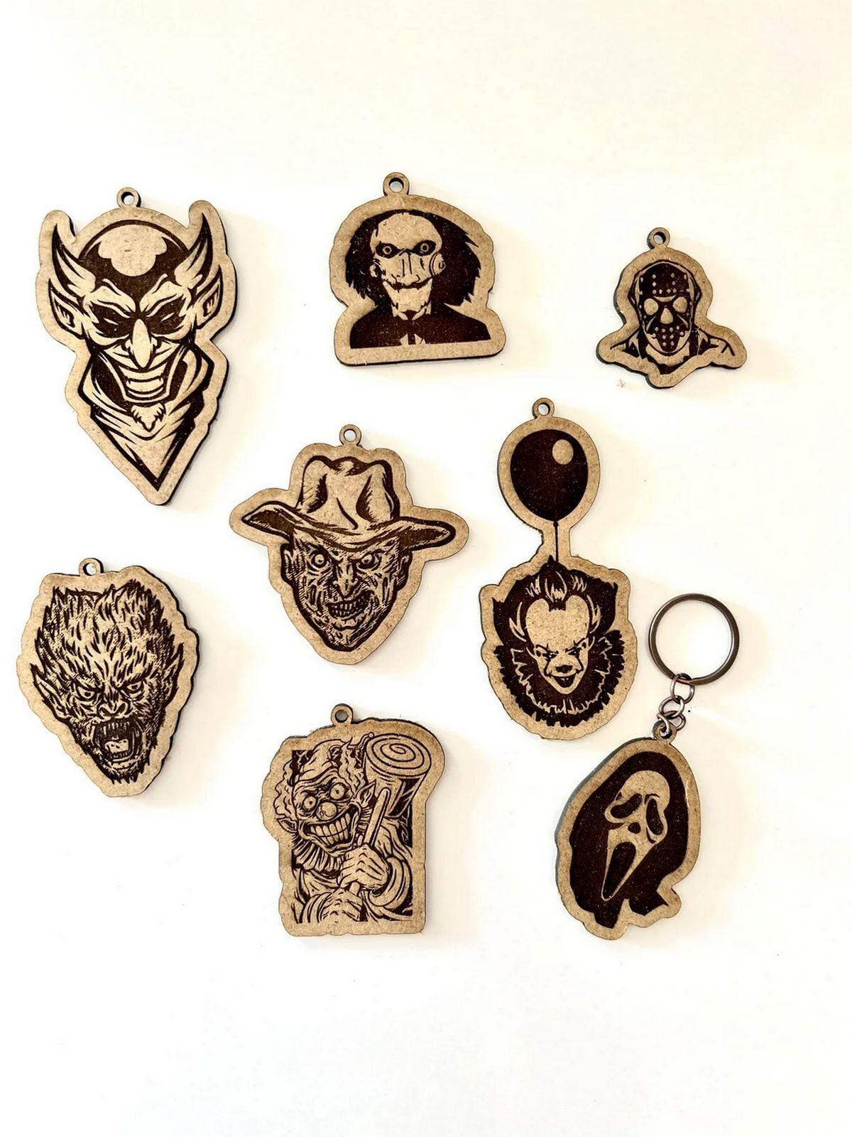 Horror Movies Characters Laser Keychain Movie Digital Download SVG Pdf ...