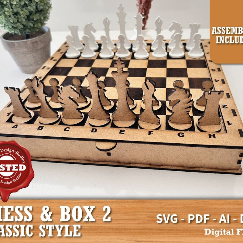 Chess Cut Files - Etsy