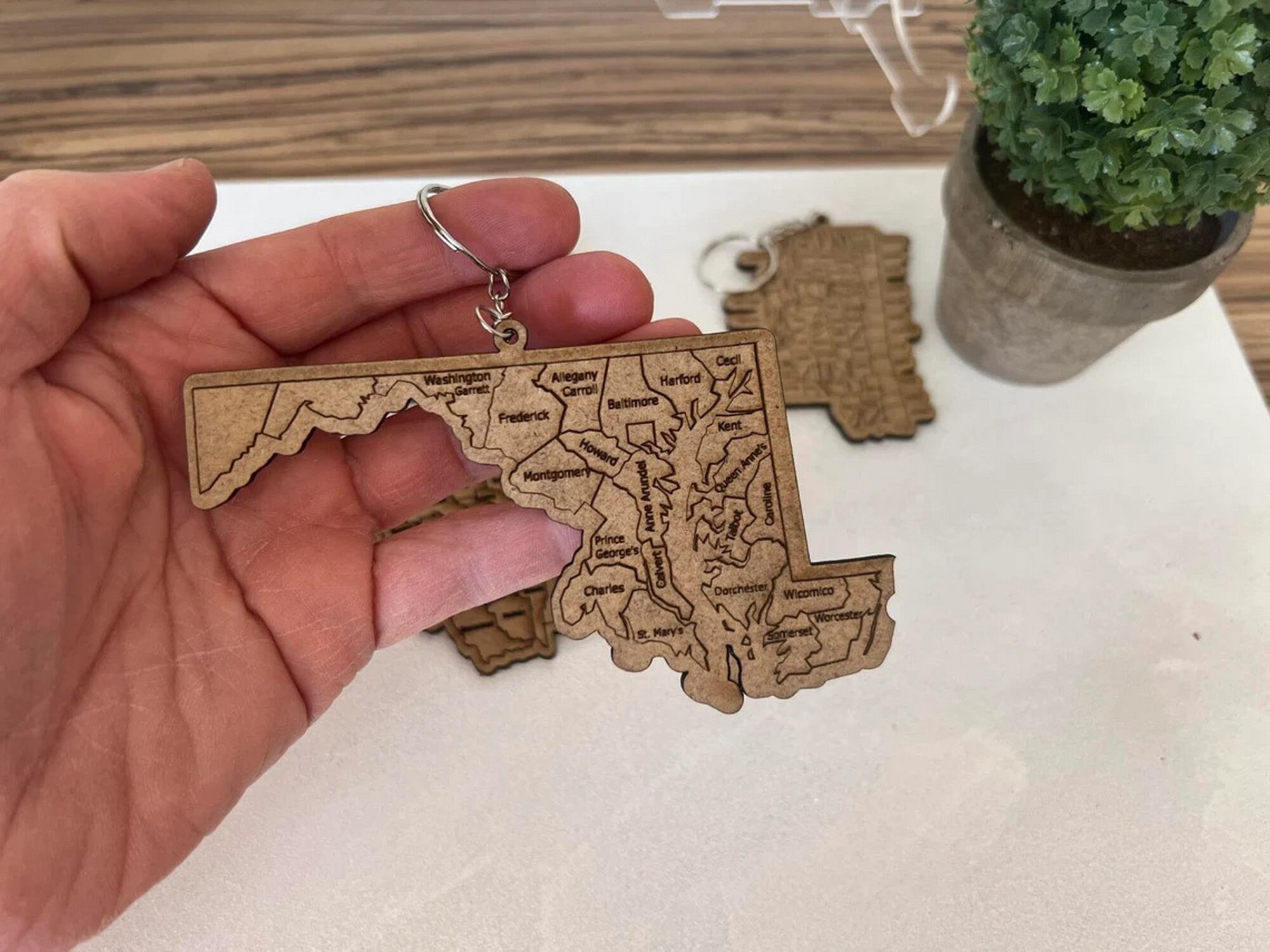 American Usa States Keychains SVG Bundle Laser Cut Files SVG Vector ...